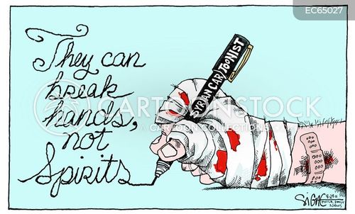 Bandaged Hand Cartoons and Comics - funny pictures from CartoonStock