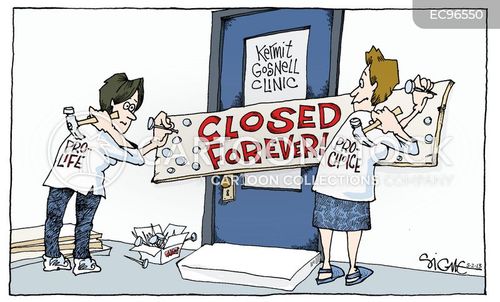 Clinic Bans Cartoons and Comics - funny pictures from CartoonStock