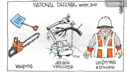 Snow Defense Cartoons and Comics - funny pictures from CartoonStock
