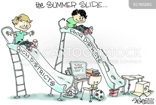 Summer Slide Cartoons and Comics - funny pictures from CartoonStock