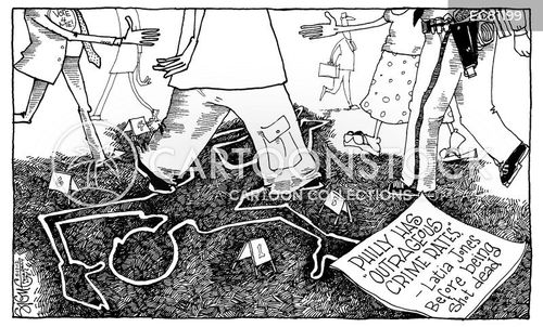 Crime Rates Cartoons and Comics - funny pictures from CartoonStock