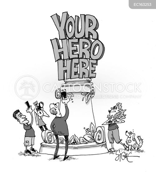 Statue Pedestal Cartoons and Comics - funny pictures from CartoonStock