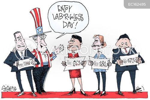 Less Pay Cartoons and Comics - funny pictures from CartoonStock