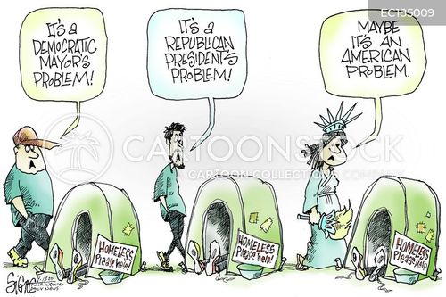 Homless Problem Cartoons and Comics - funny pictures from CartoonStock