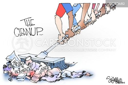 Community Clean-up Cartoons and Comics - funny pictures from CartoonStock