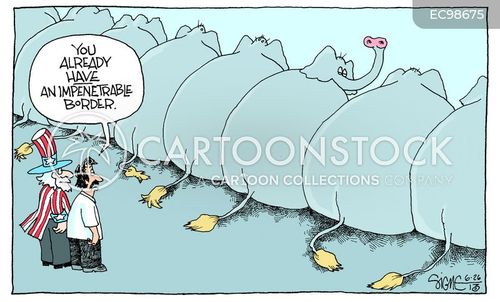 Border Legislation Cartoons and Comics - funny pictures from CartoonStock