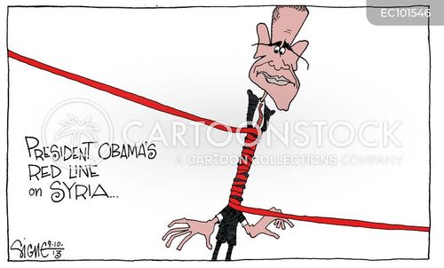 Obama Draws Parallel Red Lines Cartoons and Comics - funny pictures ...