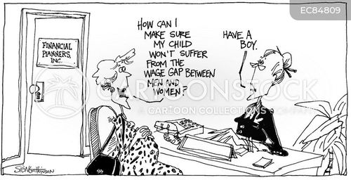 Wage Gap Data Cartoons and Comics - funny pictures from CartoonStock