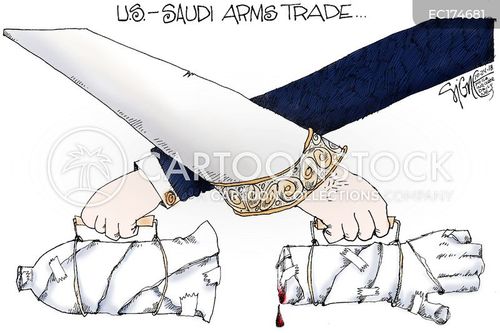 Saudi Arms Purchases Cartoons and Comics - funny pictures from CartoonStock