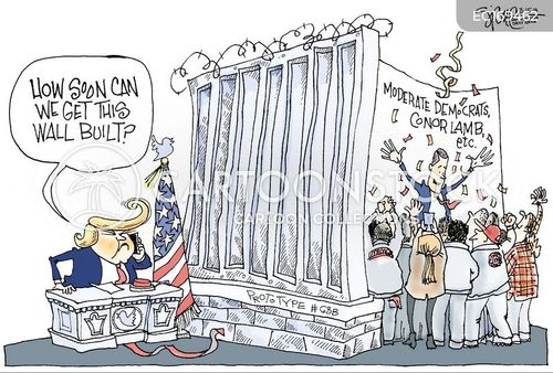 Built The Wall Cartoons and Comics - funny pictures from CartoonStock