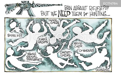 Assault Style Rifle Cartoons and Comics - funny pictures from CartoonStock