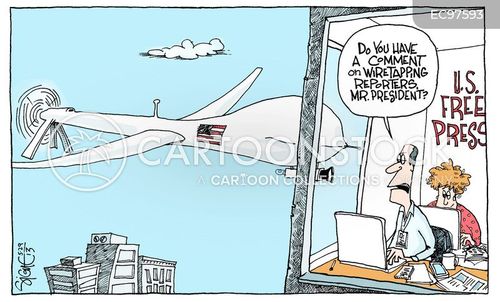 Wiretapping Cartoons and Comics - funny pictures from CartoonStock