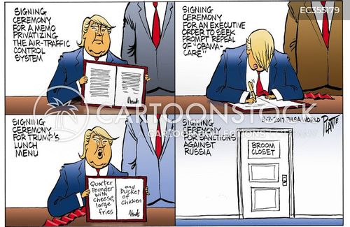 Signing Ceremony Cartoons and Comics - funny pictures from CartoonStock