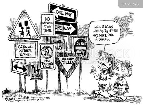 Yield Sign Cartoons and Comics - funny pictures from CartoonStock