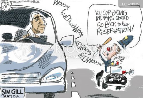 Racial Profiling Cartoons and Comics - funny pictures from CartoonStock