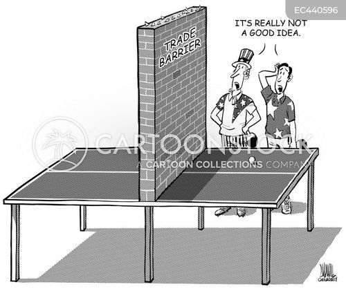 Trade Barrier Cartoons and Comics - funny pictures from CartoonStock