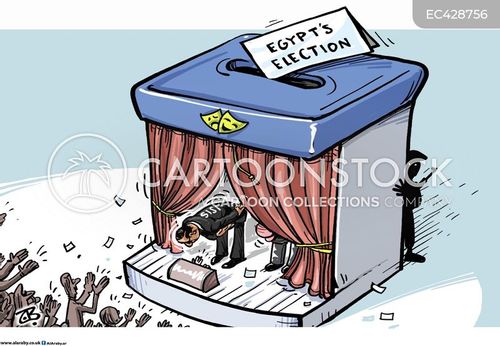 Elections Egypt Cartoons and Comics - funny pictures from CartoonStock