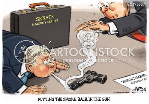 Gun Smoke Cartoons and Comics - funny pictures from CartoonStock