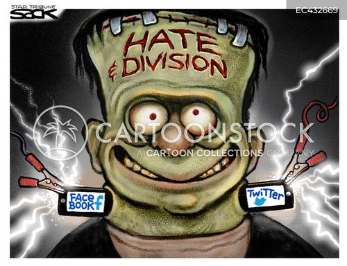 Social Media Monsters Cartoons and Comics - funny pictures from ...