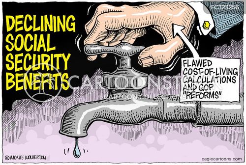 Social Security Cola Cartoons and Comics - funny pictures from CartoonStock