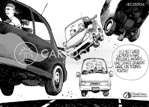 Street Racing Cartoons and Comics - funny pictures from CartoonStock