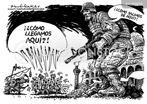 Armas Irak Saddam Cartoons and Comics - funny pictures from CartoonStock