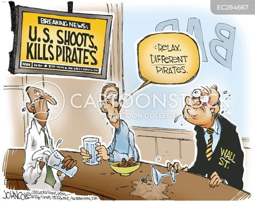 Wall Street Pirates Cartoons and Comics - funny pictures from CartoonStock
