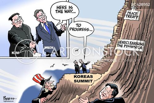 Korea-summit Cartoons and Comics - funny pictures from CartoonStock