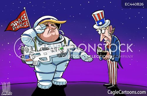 Us Space Force Logo Cartoons and Comics - funny pictures from CartoonStock
