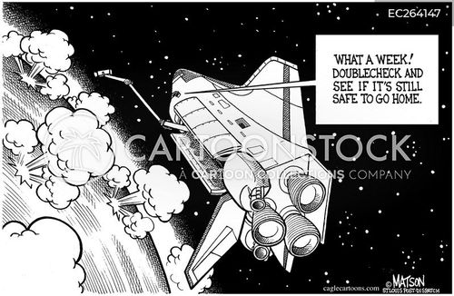 Shuttle Return Cartoons and Comics - funny pictures from CartoonStock