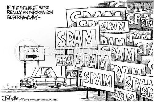 Spam Viruses Cartoons and Comics - funny pictures from CartoonStock