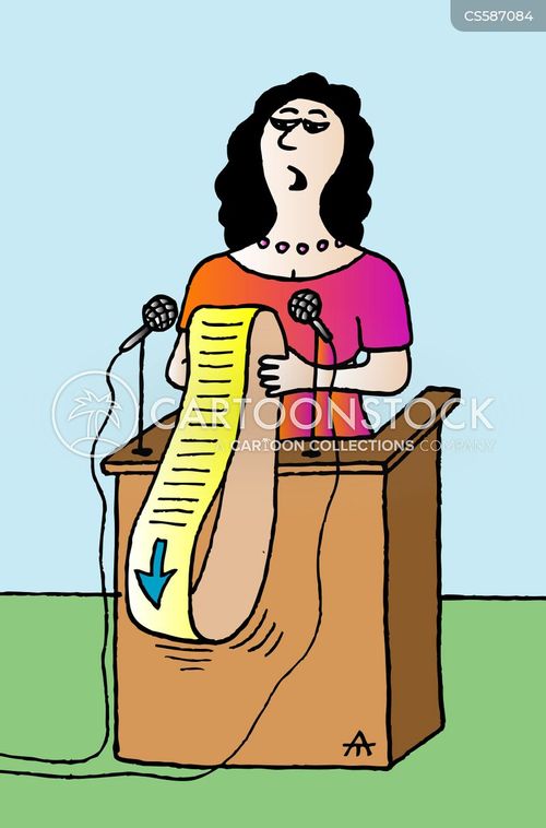 Speech Rehearsal Cartoons and Comics - funny pictures from CartoonStock