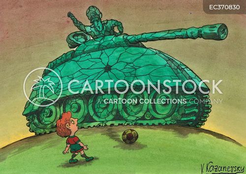 Sport In War Cartoons and Comics - funny pictures from CartoonStock