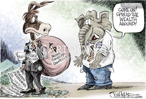 Spread The Wealth Cartoons and Comics - funny pictures from CartoonStock