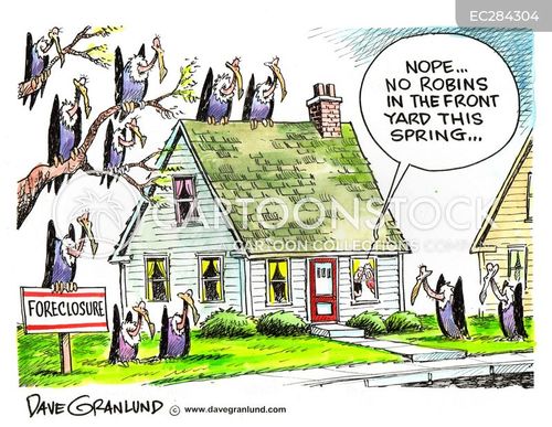 Mortgage Vultures Cartoons and Comics - funny pictures from CartoonStock