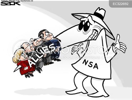 Nsa Spying On Allies Cartoons and Comics - funny pictures from CartoonStock