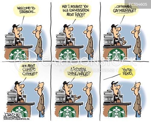 Starbucks Employees Cartoons and Comics - funny pictures from CartoonStock
