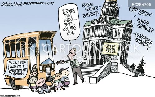 State Budget Crisis Cartoons and Comics - funny pictures from CartoonStock