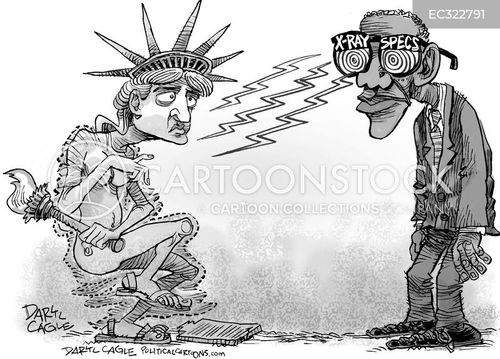 X-ray Specs Cartoons and Comics - funny pictures from CartoonStock