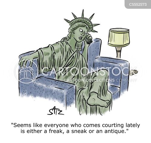 Lady Liberty Cartoons and Comics - funny pictures from CartoonStock