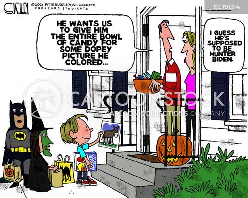 Giving Out Candies Cartoons and Comics - funny pictures from CartoonStock