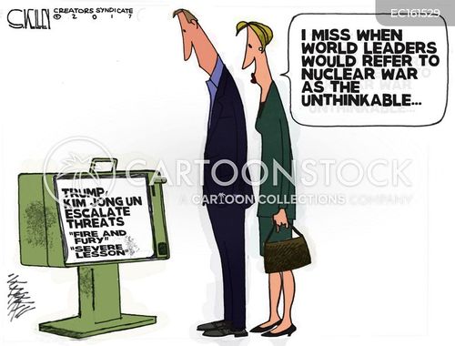 Nuclear Rhetoric Cartoons and Comics - funny pictures from CartoonStock