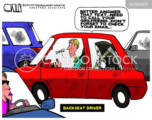 Email And Driving Cartoons and Comics - funny pictures from CartoonStock
