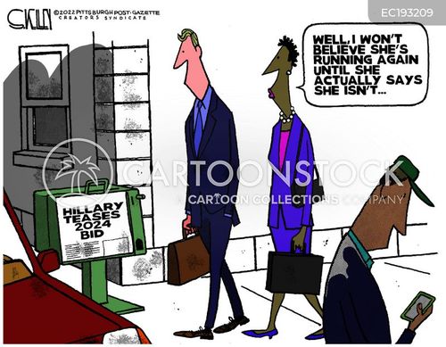 Hillary Well Off Cartoons and Comics - funny pictures from CartoonStock