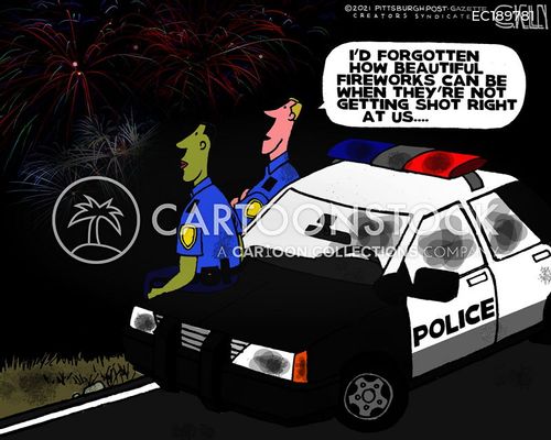 Firework Mishandling Cartoons and Comics - funny pictures from CartoonStock