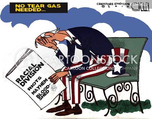 Racial Division Cartoons and Comics - funny pictures from CartoonStock