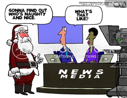 Santa's Report Cartoons and Comics - funny pictures from CartoonStock