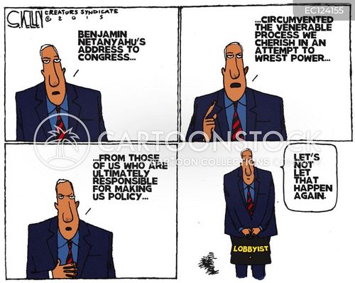 Netanyahu-speech Cartoons and Comics - funny pictures from CartoonStock