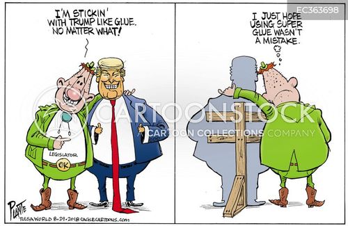 Stickin With Trump Cartoons and Comics - funny pictures from CartoonStock