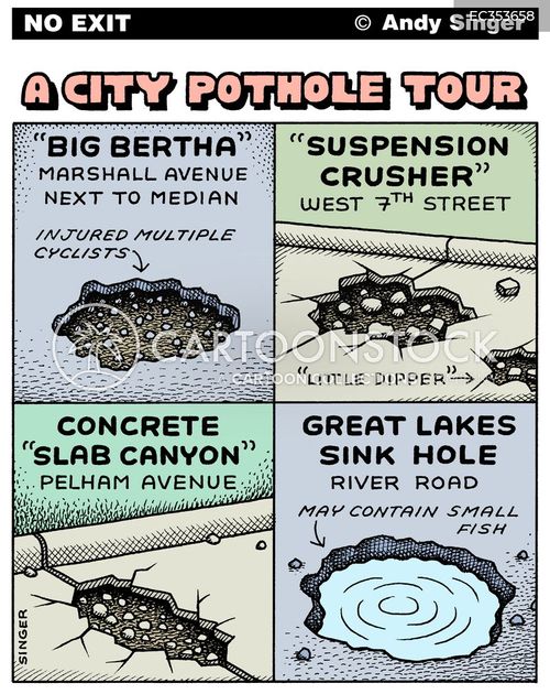 Highway Repairs Cartoons and Comics - funny pictures from CartoonStock